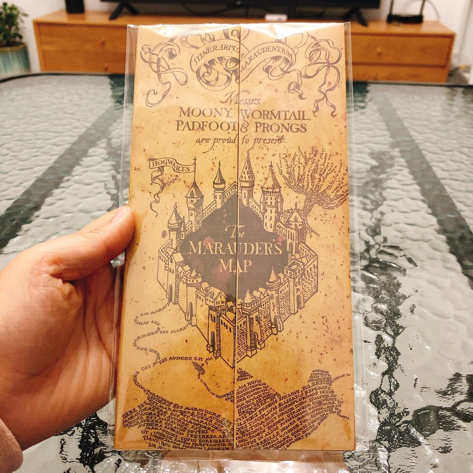 Harry Potter Marauders Map Hogwarts School Letter Of Admission ...