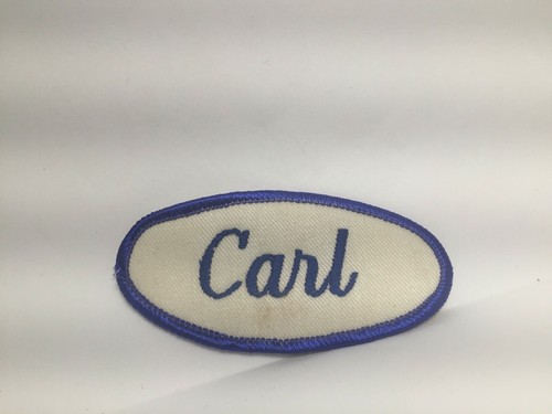 CARL USED EMBROIDERED VINTAGE SEW ON NAME PATCH TAGS ASSORTED COLORS ...