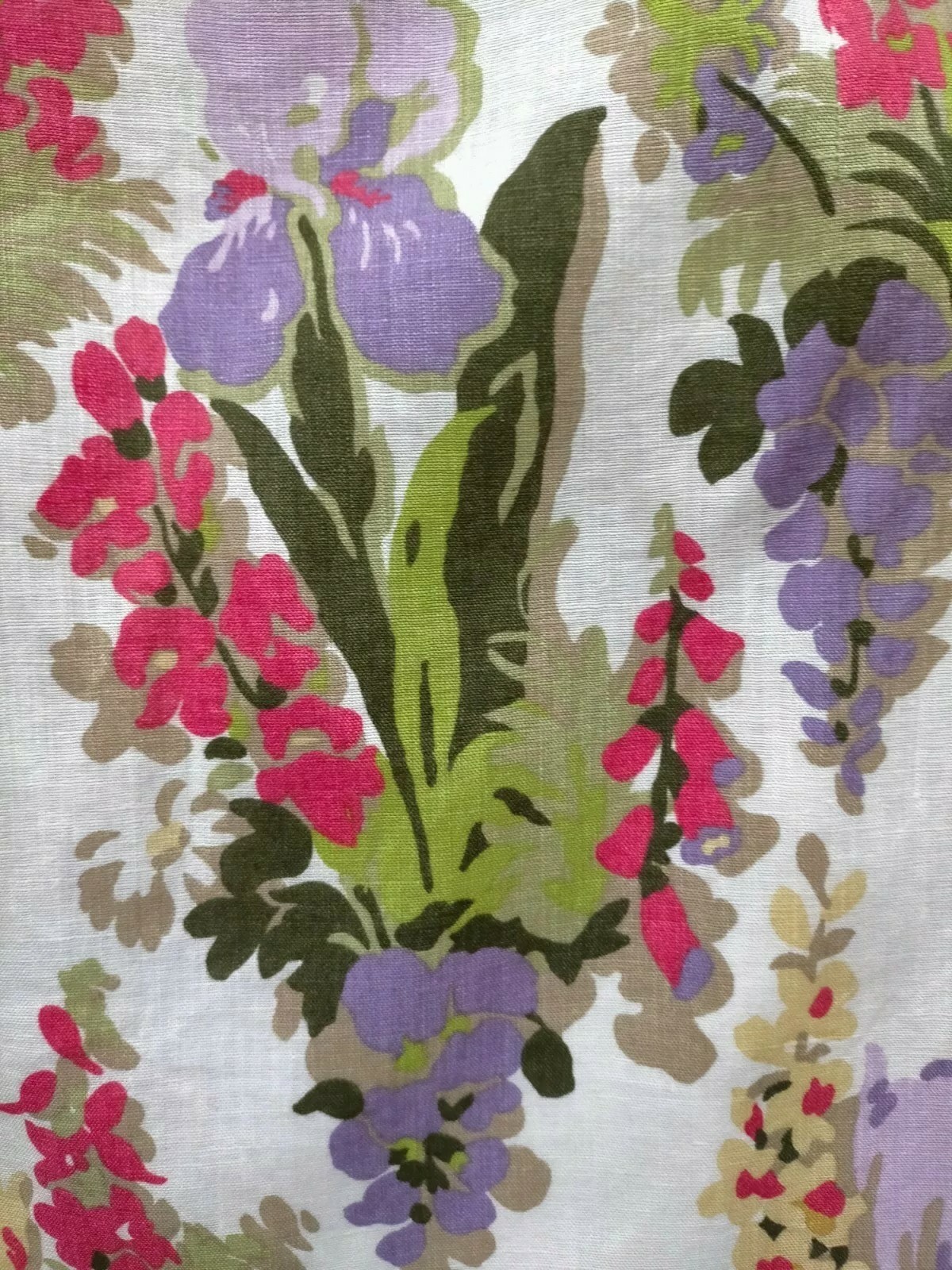 Laura Ashley Floral Linen Skirt - Gem