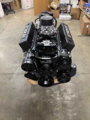 383 R STROKER CRATE ENGINE 521HP SBC A/C ROLLER TURNKEY NEW 383 383 383 ...