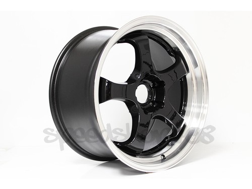 ROTA D2-EX WHEELS Royal Black 18X9.5 +38 5X114.3 For STI 05-17 WRX 15 ...
