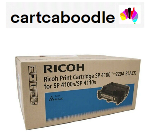 SP 4100 / 4100N GENUINE BLACK Ricoh PRINT CARTRIDGE - 407009 - Type ...