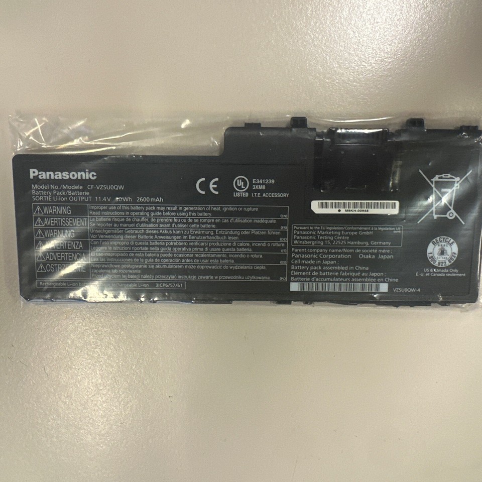 NEW Panasonic Replacement Battery for Toughbook CF-20 Mk1 Tablet PC XP ...