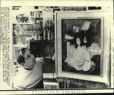 1970 Press Photo Mexican artist Froylan Ojeda with Lennon and Yoko Ono ...