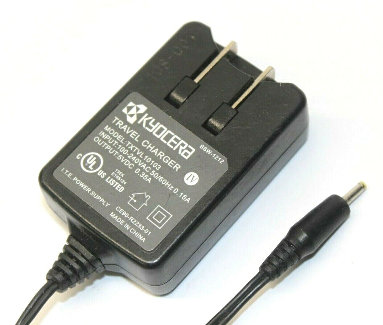 Kyocera TXTVL10103 Travel Wall Cellphone Charger 5VDC 0.35A Power ...