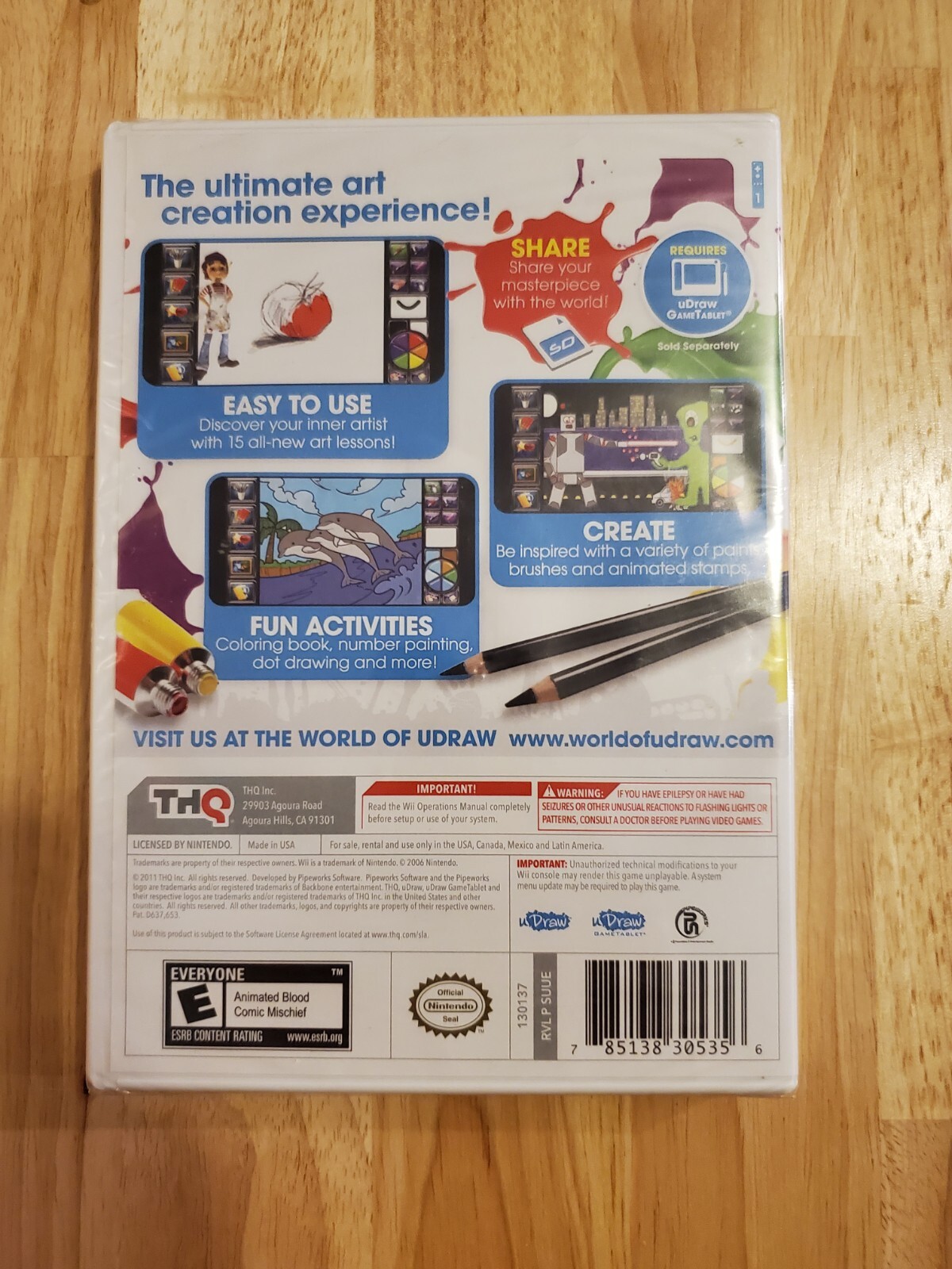 Udraw Studio: Instant Artist - Nintendo Wii for sale online | eBay