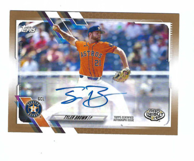 TYLER BROWN 2021 TOPPS PRO DEBUT BASEBALL AUTO /50 | eBay
