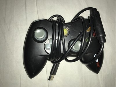 Xbox 360 PC Controller Wired Black Gamepad Madcatz Gamestop W/adapter ...