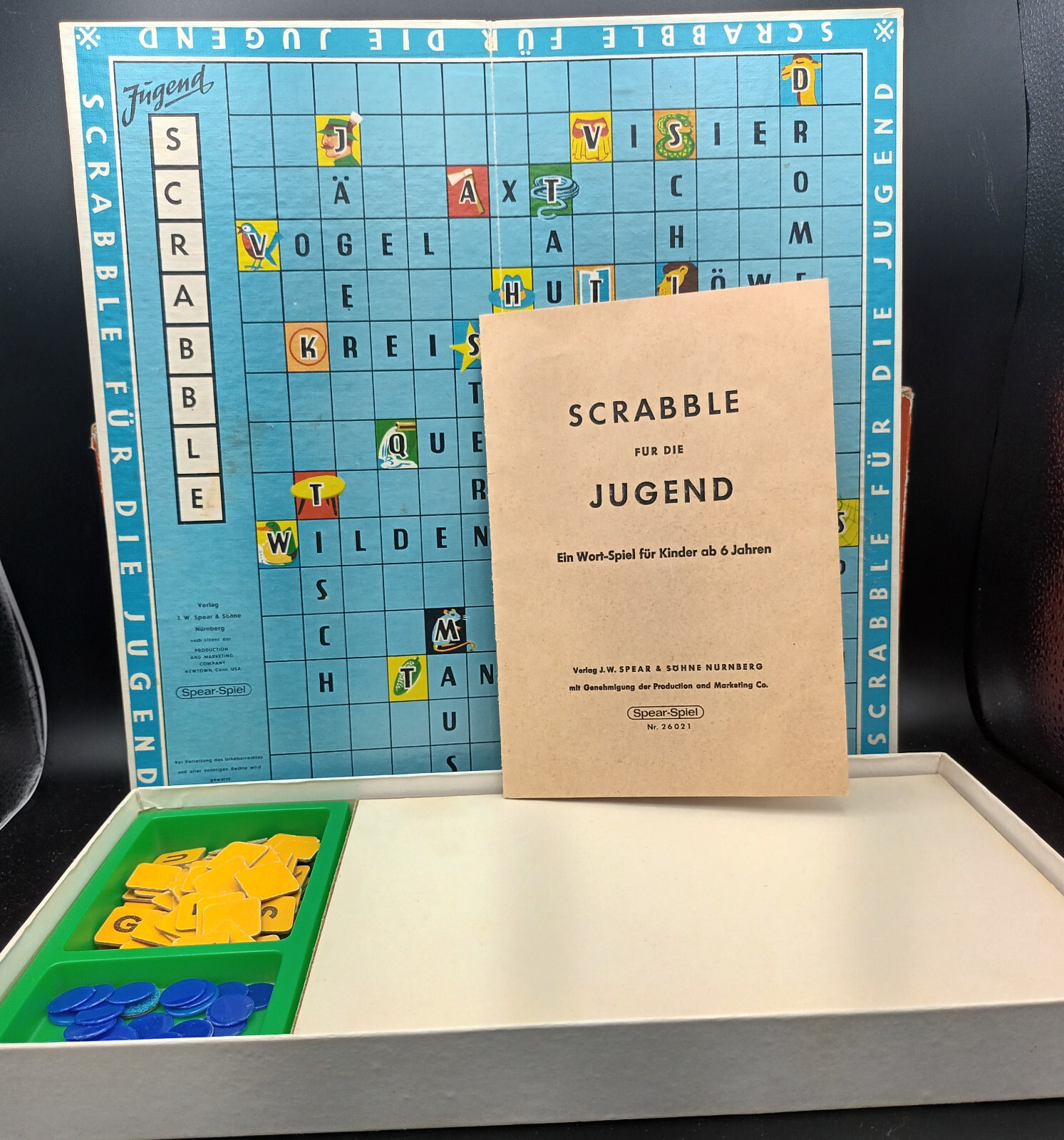 Scrabble für die Jugend Spear Spiel Wortspiel Lernspiel mit Anleitung kultig | eBay.de