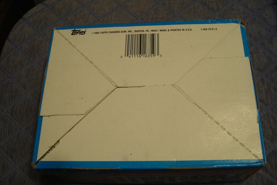 RARE CLEAN 1986 Topps Football Wax Box 36 Packs Poss Jerry Rice PSA RC ...