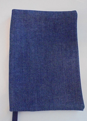 Fabric Paperback Book Cover Fabric Blue Denim Jean Fabric Standard Size ...