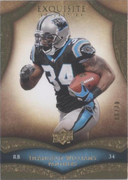 2009 Upper Deck Exquisite Collection - DeAngelo Williams #76 /80 for ...