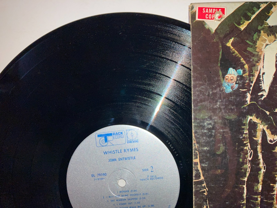 JOHN ENTWISTLE WHO WHISTLE RHYMES PROMO LP 1972 TRACK RECORDS GATEFOLD ...