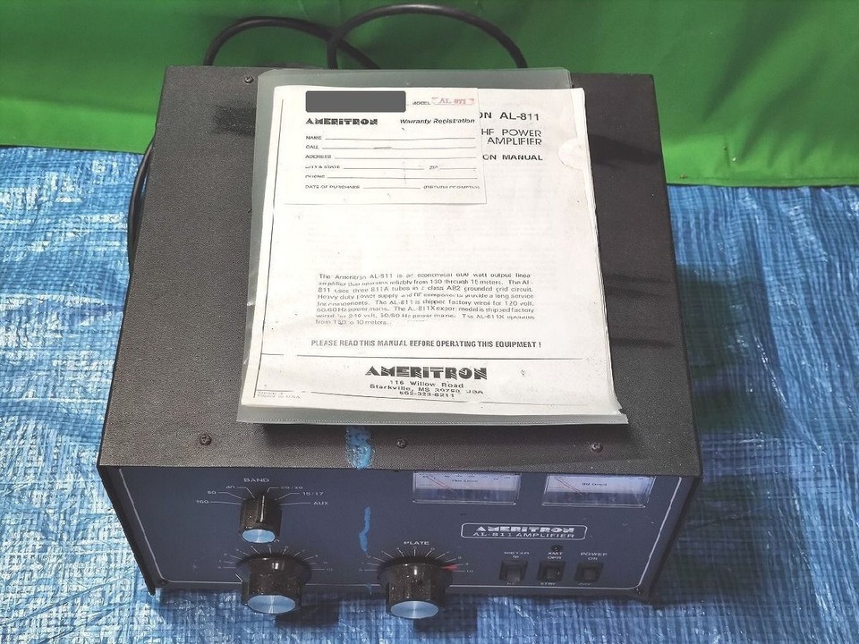 Ameritron Model AL-811 Ameritron HF Linear Amplifier Only power supply ...