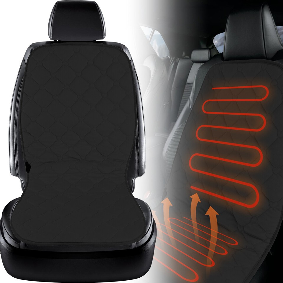 Luxury Heated Car Seat Cushion Heater Aftermarket Universal Fit 12V ...
