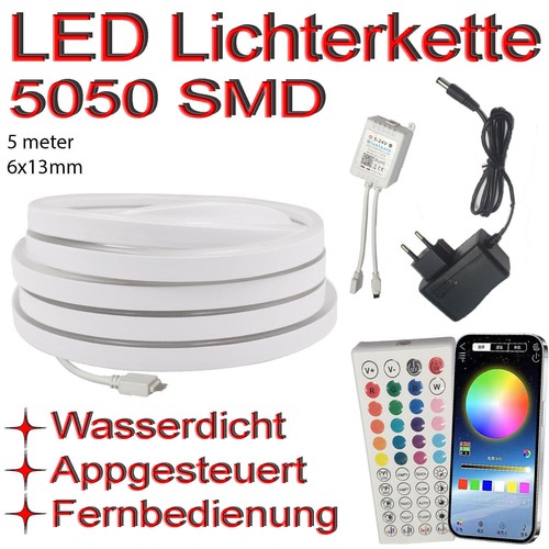 Outdoor Lighting RGB LED Strip Neon Stripes Light Strip Waterproof 5m ...