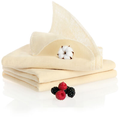 3x Seihtuch, Passiertuch und Knödeltuch, klassische feingewebte Tücher ...