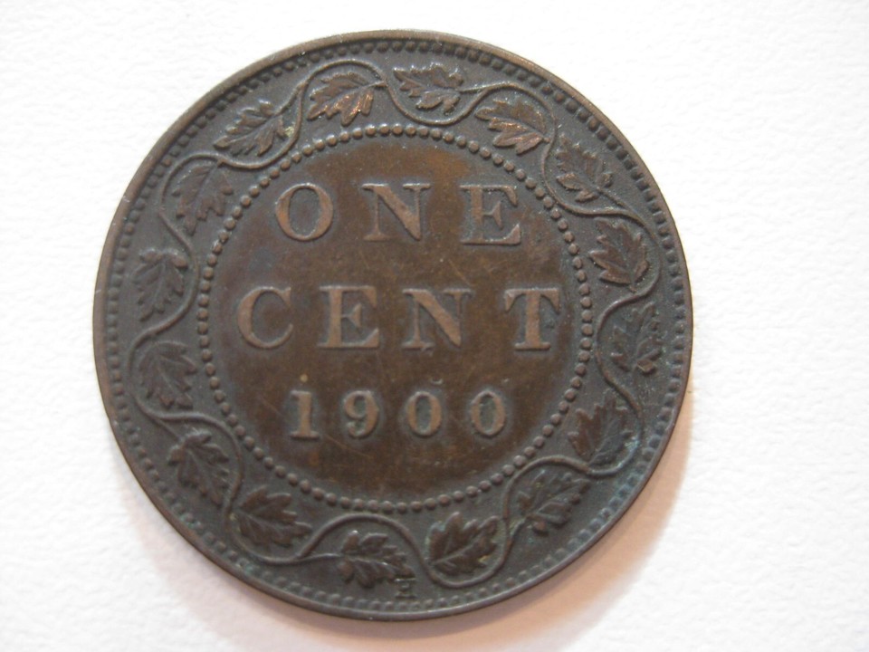 1900 Canada Queen Victoria One Cent Coin Bronze Uncertified Ungraded ...
