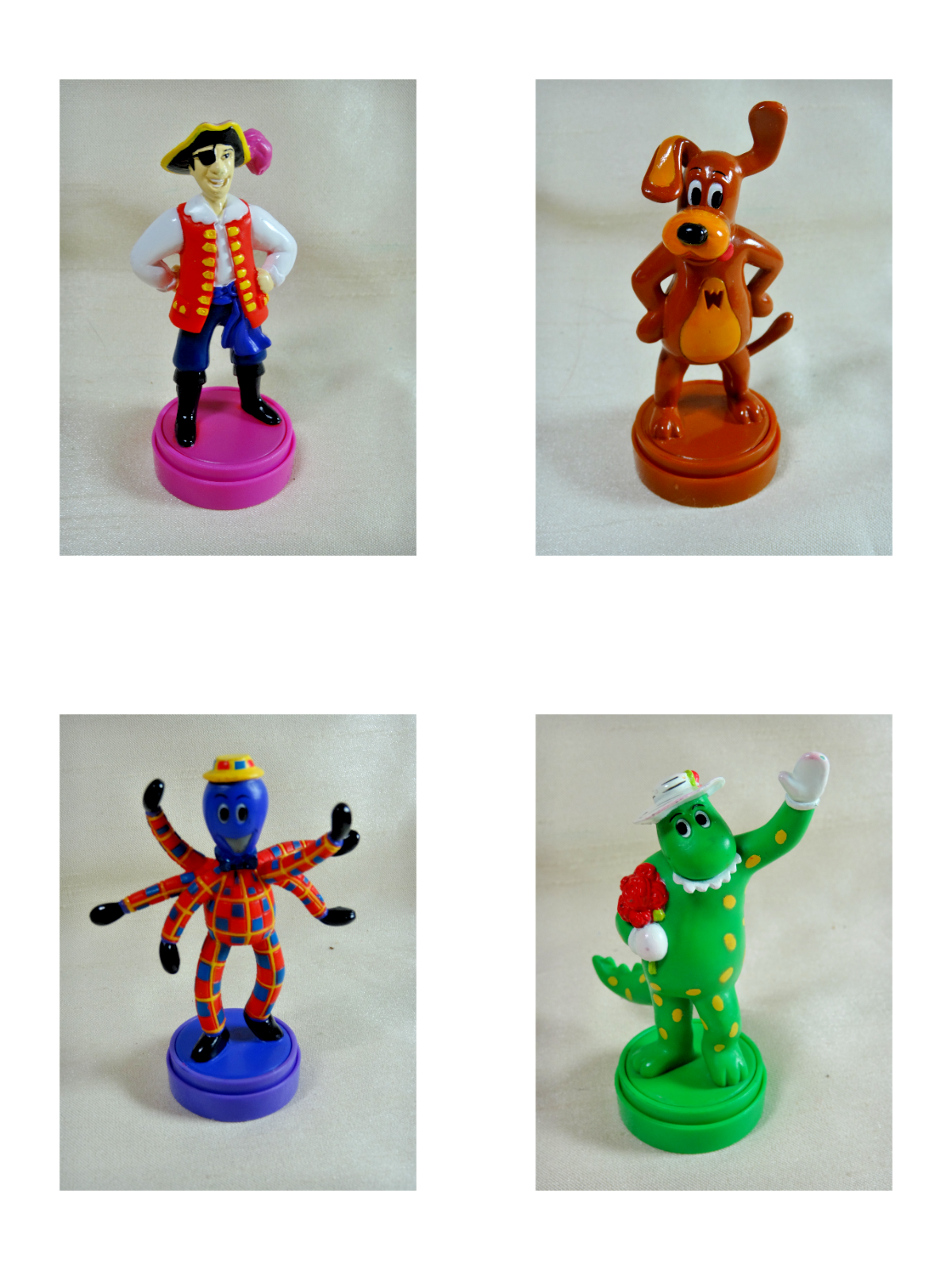 (MR 4) The Wiggles Characters 4-1/2" Stamper Figures, 2003 - CHOOSE ONE ...