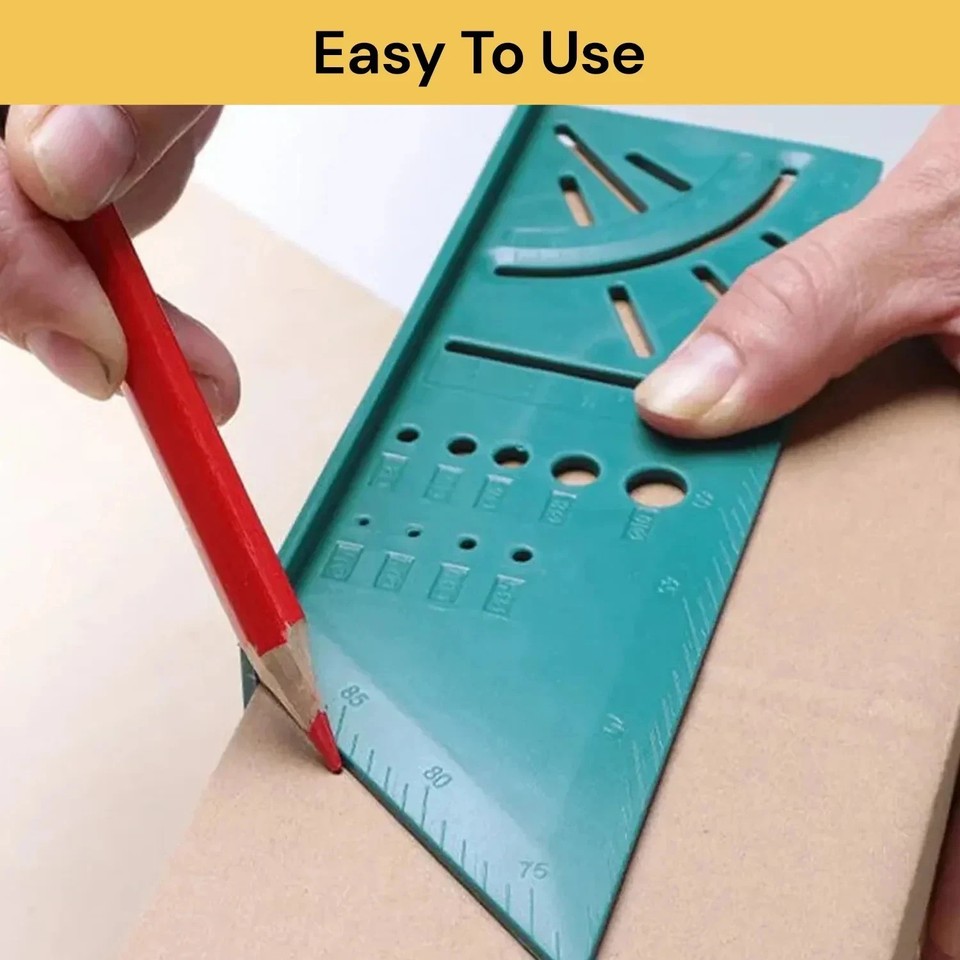 Woodworking Square Size Measure Ruler 360 Degree 3D Mitre Angle Measuring . | eBay Australia
