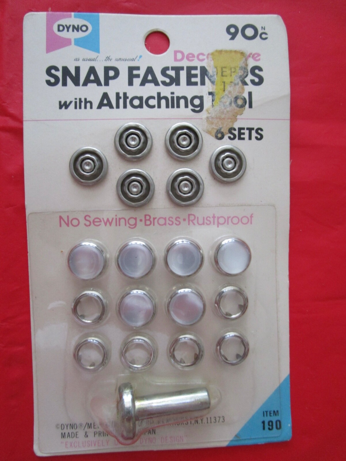 Dyno Snap Fasteners with Attachment Tool Set of 6 | eBay