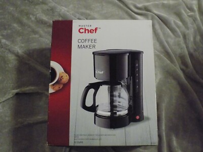 Master Chef Coffee Maker Pause Pour 12 Cup Water Window Filter NEW! | eBay