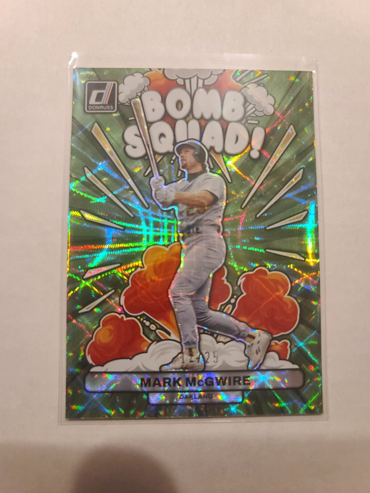 2023 Donruss Bomb Squad Mark McGwire #BS3 Green Parallel 17/25 Oakland ...