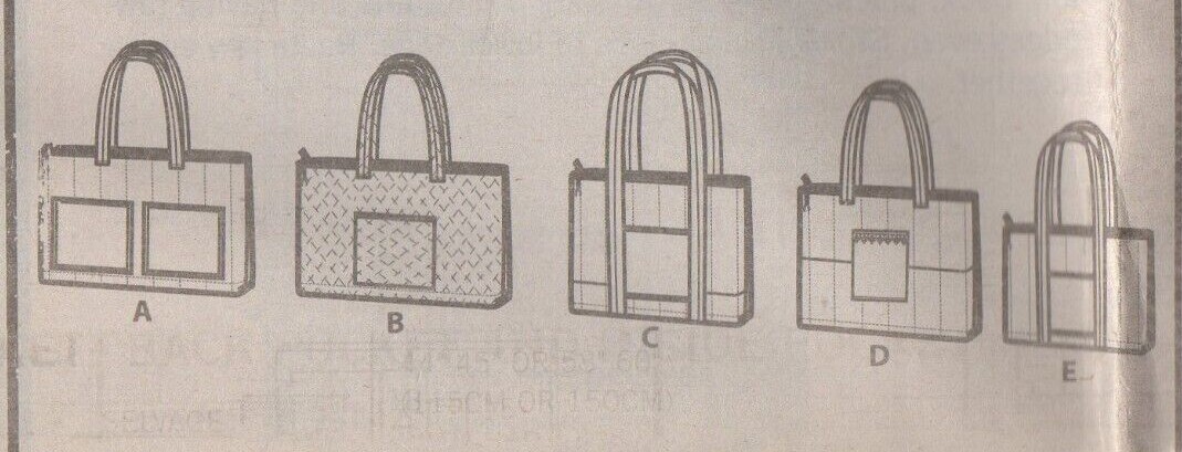 Simplicity Sewing Pattern 8310 to Make Five Quilted Bags for sale ...