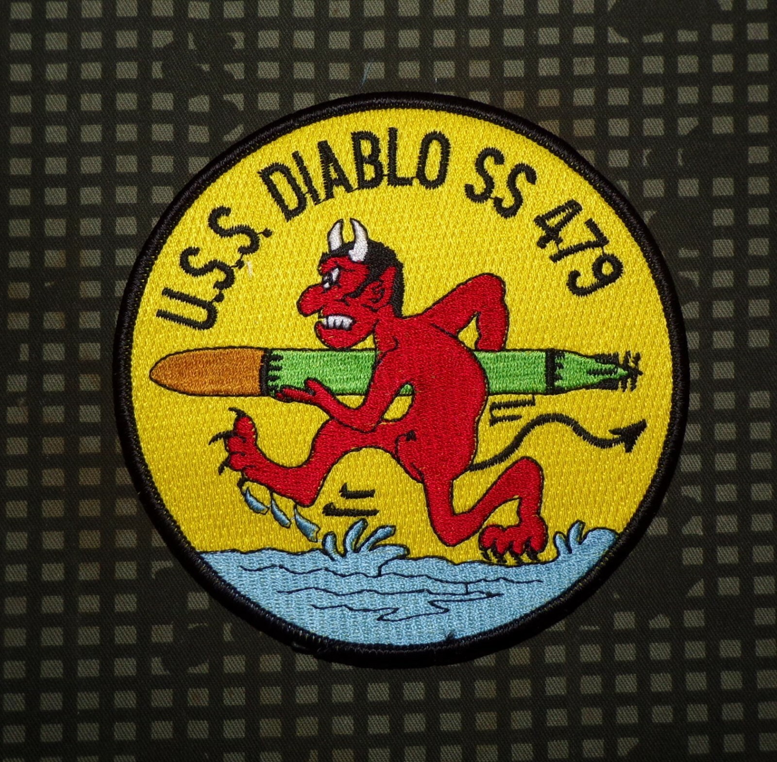 US Navy USS Diablo SS 479 Submarine Embroidered Full Color Patch | eBay