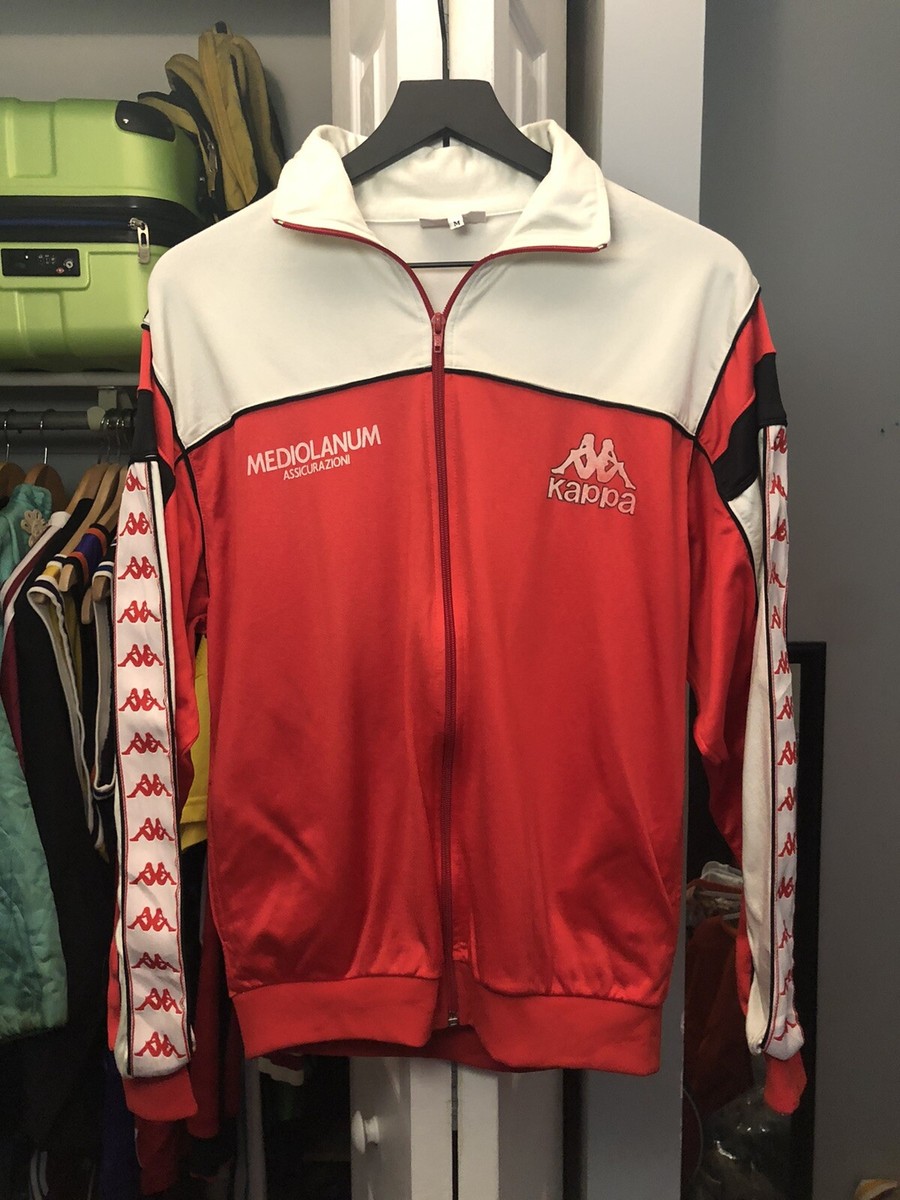 Vintage 1989/90 Kappa AC Milan Track Jacket Top Size Medium Vintage 1989/90 Kappa AC Milan Track Jacket Top Size Medium