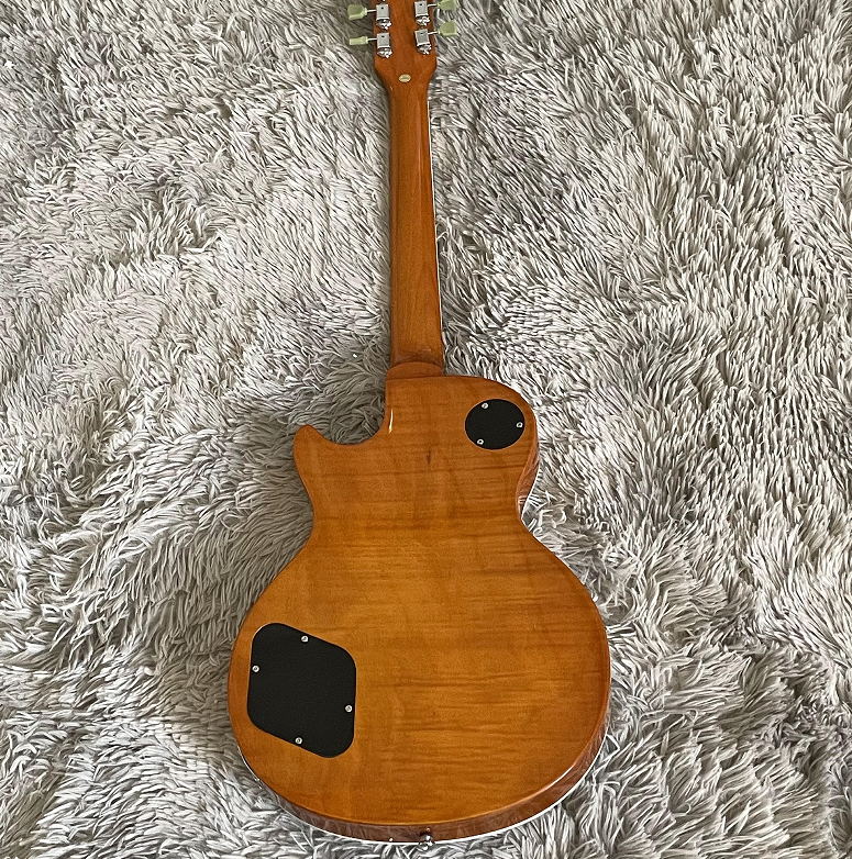 Custom Slash LP Sunburst Electric Guitar Bone Nut Flamed Maple Top Fast ...