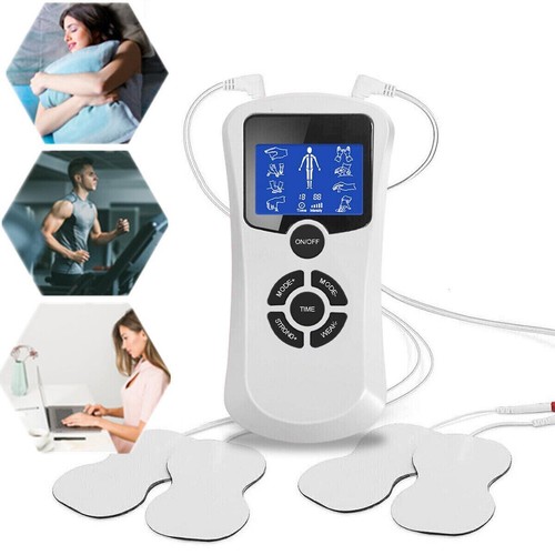 Tens Unit Muscle Stimulator Full Body Electrotherapy Device EMS Pulse ...