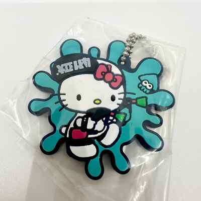 Splatoon 2 x Sanrio Rubber Keychain Charm Hello Kitty Mascot New | eBay