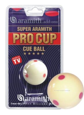 ARAMITH PRO CUP Red Spotted SNOOKER Cue Ball 2 1/16 Inch - Blister Pack ...
