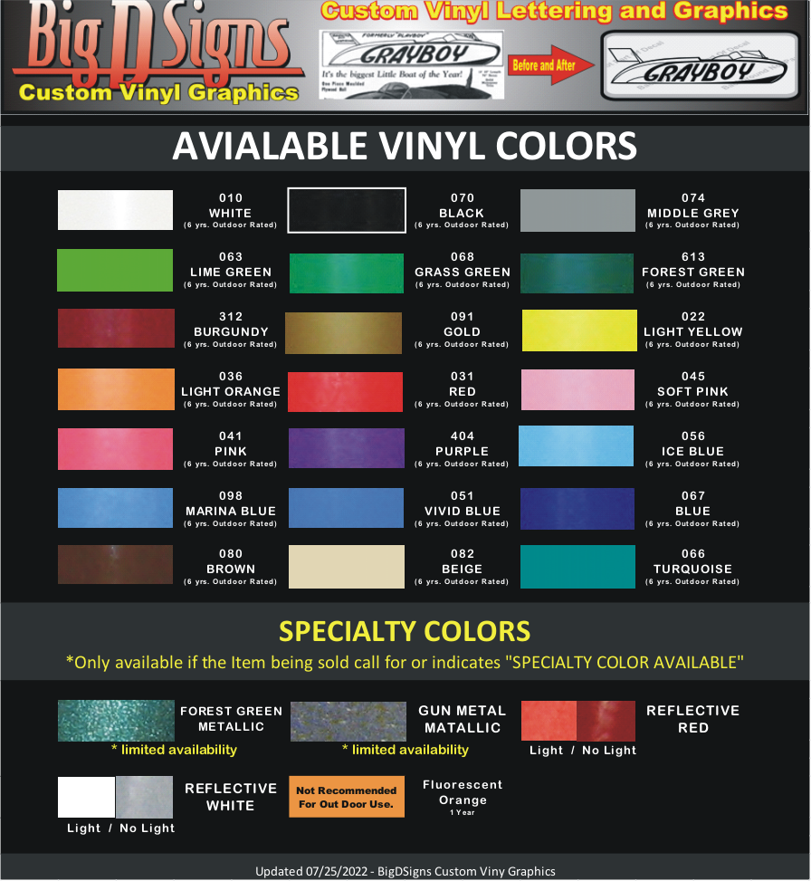 50's Dura Craft Boats Vinyl Decals Set (Qty 2) 10.5" x 3.0" Each | eBay