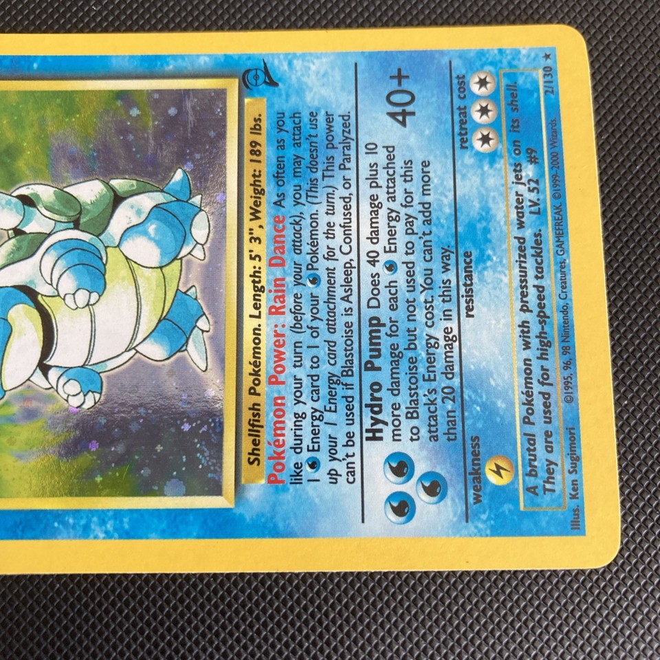 Blastoise Base Set 2 Holo Rare Card 2 /130 WOTC Pokemon Card | eBay UK