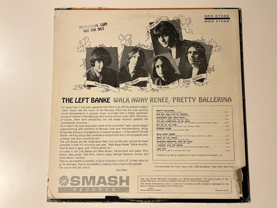 THE LEFT BANKE Walk Away Renee/Pretty Ballerina -- 1967 mono LP | eBay