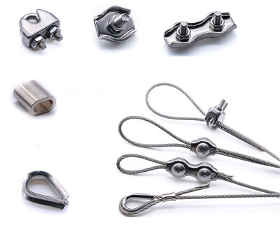 Wire Rope Clamp Thimble Simplex Duplex 1mm 2mm 3mm-10mm 304 A2 ...