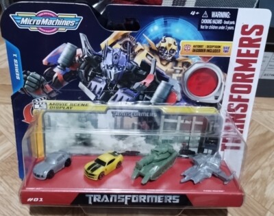 Micro Machines Transformers Series 1 Movie Scene Jazz/Bumblebee/Brawl ...