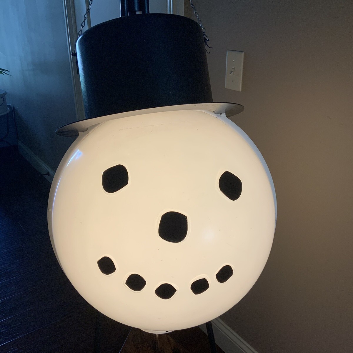 Snowman Light Post Toppers Hooqict Christmas Snowman Porch Light