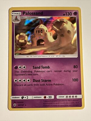 Palossand 62/147 Holo Rare Burning Shadows 2017 Pokemon Card LP-NM | eBay