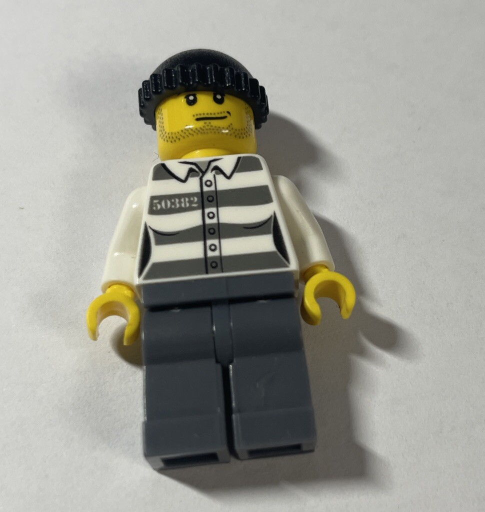 LEGO cty0200- Minifigur- Gefangener City Police Jail Prisoner | eBay