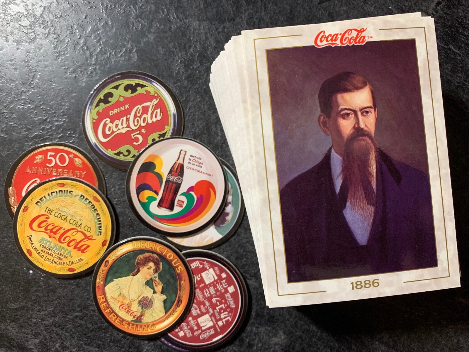 Coca-Cola Collection Series 1 * Complete 1993 Card Set * 8 Cap Set * 6 ...