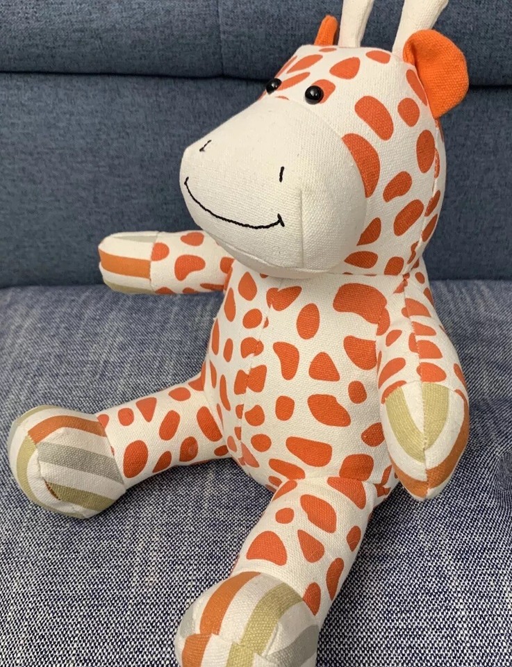 GIRAFFE Stuffie 2008 Target Plush 11” Orange Spots Canvas Plush Plushie ...