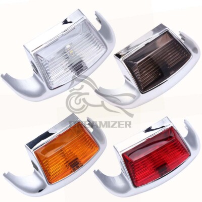 Front & Rear Fender LED Tip Light For Harley Classic Street Electra ...