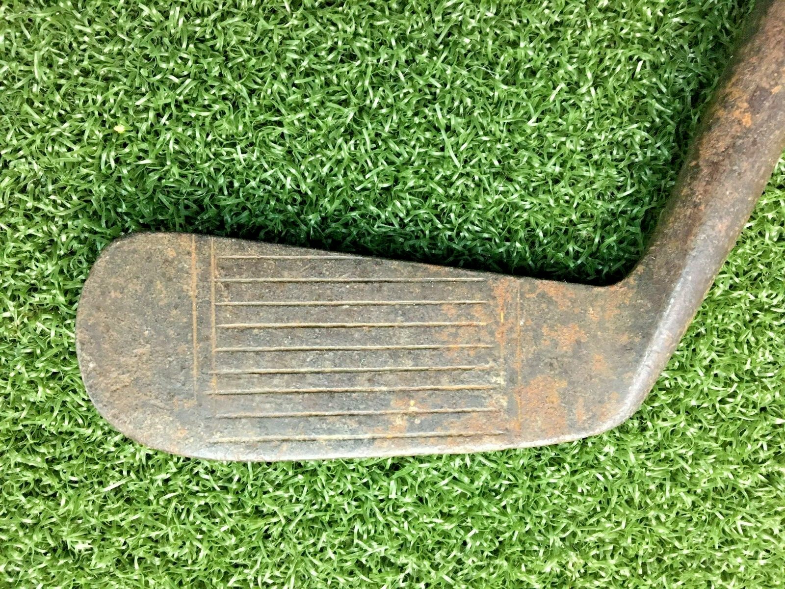 Eger Forced Chrome Putter #9 / RH / Steel ~33" / Vintage Wooden Grip ...