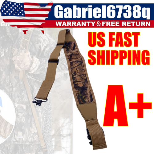 Camouflage Rifle 2 Point Sling Shoulder Padded Camo Gun Sling With ...