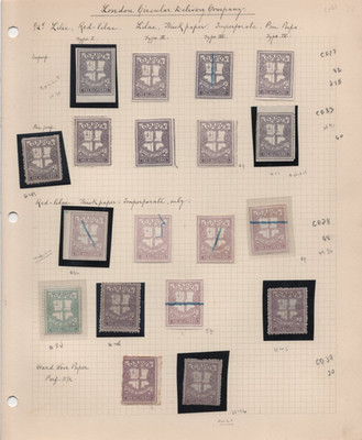 UK 1866–1869 SPECIALIZED COLLECTION OF 65 LONDON CIRCULAR DELIVERY ...