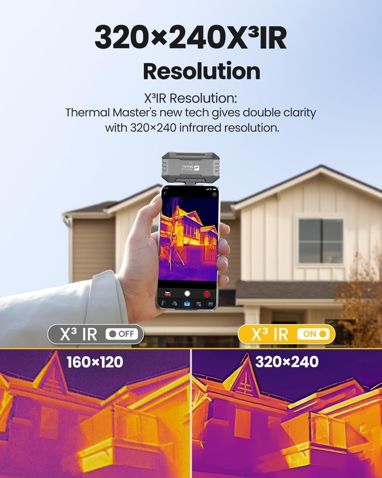 Thermal Camera for USB-C iPhone and Android, P1 Thermal Imaging Camera ...
