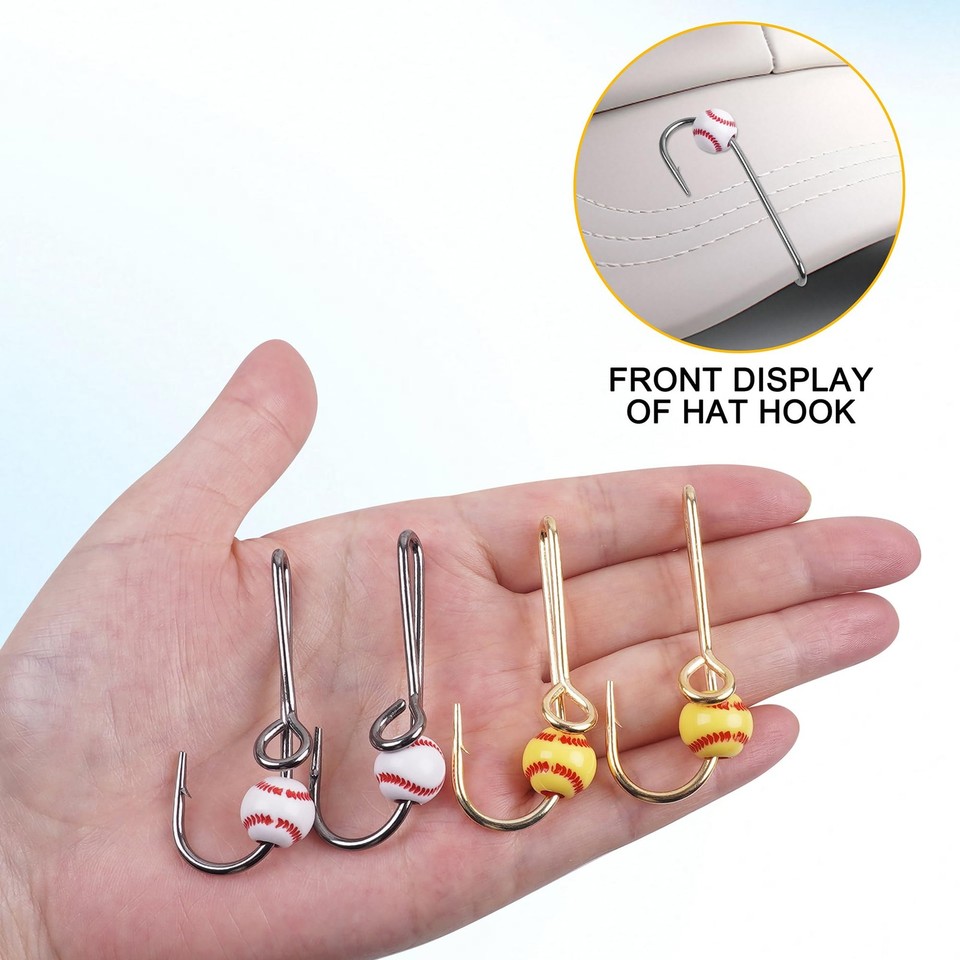 Fishing Hook Hat Pins for Hat,Fish Hook Hat Clip for Hat Tie Clasp ...